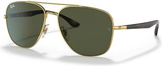 Ray-Ban Rb3683 Sonnenbrillen Havana Fassung Grün Glas 56-15