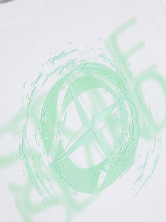 Stone Island Logo Cotton T-Shirt - White