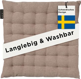 Linum Pepper Stuhlkissen 40x40 aus 100% Baumwolle, Premium Sitzpolster f&uuml;r K&uuml;che, Esszimmer und Outdoor, Komfortables Sitzkissen Stuhl, formstabil, Sitzkiss