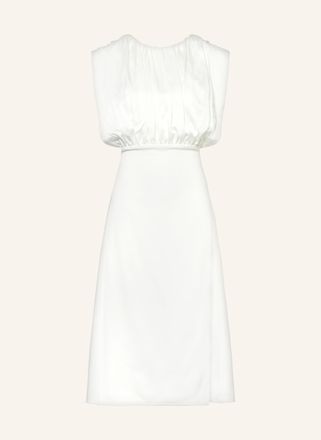 Jil Sander Satinkleid weiss