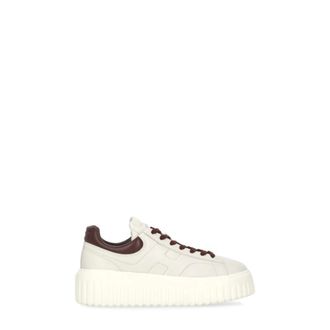 Hogan Femme, Chaussures, Blanc, Taille: 40 EU H-Stripes Low-top Baskets