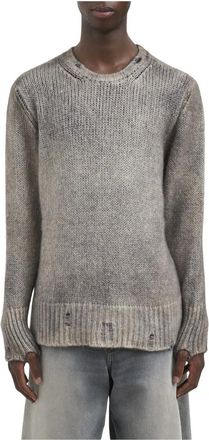 Avant Toi Herren, Strickwaren, Grau, MGr&ouml;&szlig;e