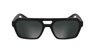 Calvin Klein JEANS Mens Sunglasses CKJ25603S - Matte Black with Solid Grey Lens