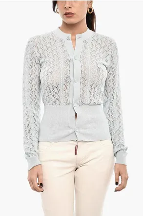 Dsquared2 Perforated Cardigan with Logoed Buttons size Xs