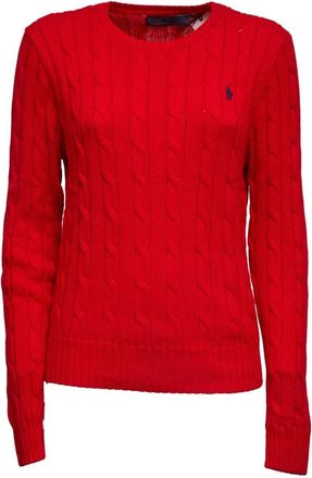 Polo Ralph Lauren Femme, Pulls, Rouge, Taille: 38 FR Maille ras du cou