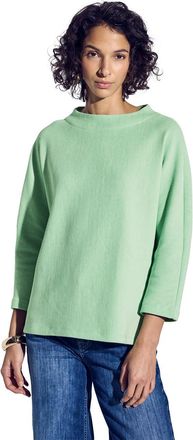 Street One Damen A322940 Two-Tone Strukturshirt, Tendril Green, 42