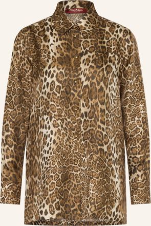 Max Mara Max Mara Studio Hemdbluse Aus Seide braun