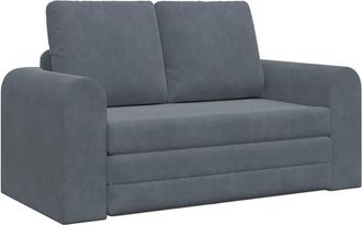 vidaXL Sofa Bett Dunkelgrau 148 x 71 x 83 cm Samt Vidaxl