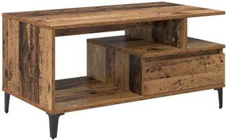 vidaXL Couchtisch mit Schubladen Altholz 90 x 49 x 45 cm Holzwerkstoff vidaXL