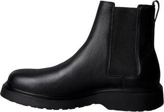 Calvin Klein Bottines Chelsea Homme Combat Cuir, Noir (Triple Black), 44