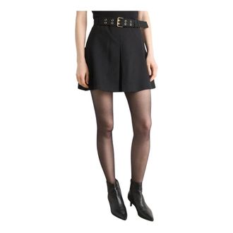 Marciano Femme, Jupes, Noir, Taille: 40 FR Cristina Pleats Skirt