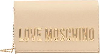 Love Moschino Femme, Sacs, Beige, Taille: ONE Size Sac Bandouli&egrave;re Maxi Lettering