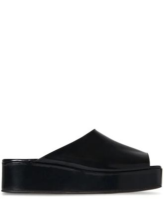 The Row mules Emi Flatform - Noir