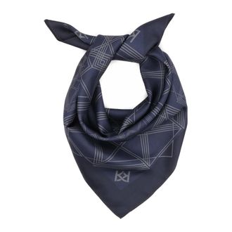 Kazar Foulard en soie - Femme - Accessoires - Bleu - Taille: ONE Size