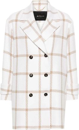 Kiton Femme, Manteaux, Blanc, Taille: 36 FR Manteau Élégant en Cachemire Blanc