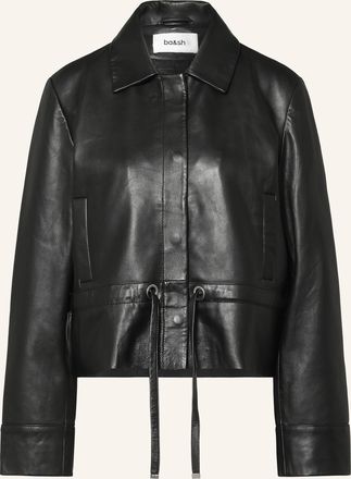 BA&SH Ba&Sh Lederjacke Manita schwarz