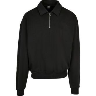 Urban Classics Pullover Mit Kragen f&uuml;r Herren (Schwarz)