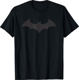DC Comics Batman Grey Hush Logo T Shirt T-Shirt