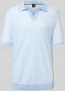 HUGO BOSS Poloshirt mit V-Ausschnitt Modell Januluca