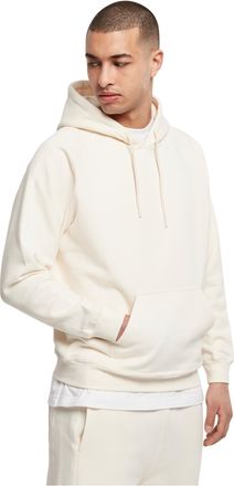 Urban Classics Herren Blank Hoody - Locker Geschnittener Kapuzenpullover mit K&auml;ngurutasche und Verstellbarer Kapuze f&uuml;r Freizeit Alltag Sport und Streetwear,Whitesan
