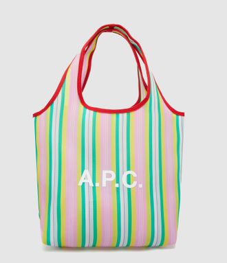 A.P.C. Tote Ninon Rose Multicolore, Capsule High Summer