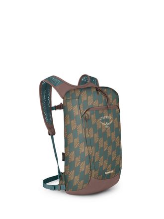 Osprey Daylite Cinch Rucksack, Kazuma Print/Magma Brown