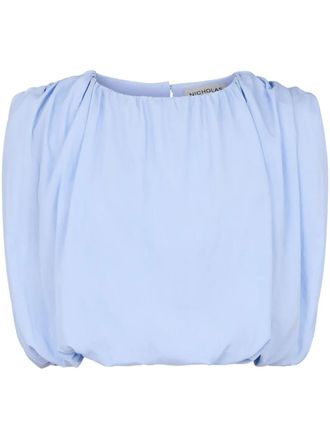 Nicholas haut Nadira - Bleu