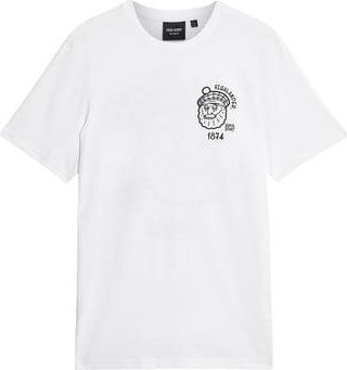 Lyle & Scott T-shirt imprim&eacute; &agrave; col rond en coton