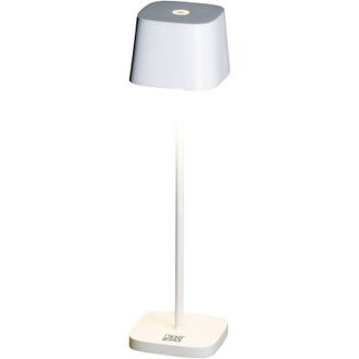 Konstsmide 7829-250 Capri LED-Akku-Tischlampe 2.2 w Warmwei&szlig; Wei&szlig;