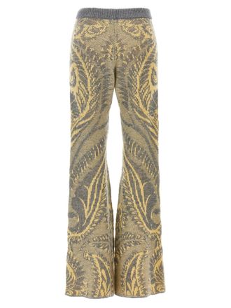 Etro Womens Multicolor Wool Flared Pants