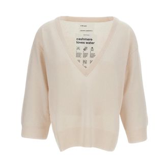 Extreme Cashmere V-Ausschnitt Pullover - - Knitwear - Damen - Beige - ONE SIZE