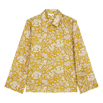 Louise Misha Haut de Pyjama Loulna Mountain Avens Soie Habutai - Collection Femme Louise Misha