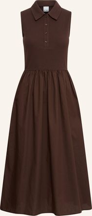Ichi Polokleid Ihmonna Im Materialmix braun