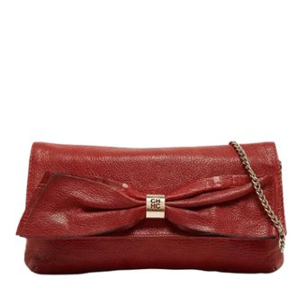 Carolina Herrera Pre-owned Leder clutches - - Pre-owned - Damen - Rot - ONE SIZE