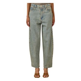 Souvenir Femme, Jeans, Bleu, Taille: 42 FR Denim Balloon Borchie