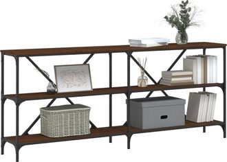 Generic Konsolentisch, Flurtisch mit verstellbaren F&uuml;&szlig;en, Beistelltisch f&uuml;r Wohnzimmer/Eingangsbereich, Sideboard, Eingangstisch, Holzwerkstoff Eisen(Sonoma-E