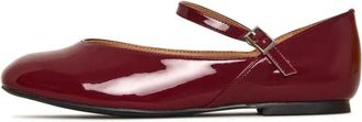 Cesare Gaspari Femme, Chaussures, Rouge, Taille: 41 EU Patent Mary Jane Flats - Bordeaux