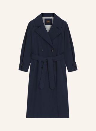 HUGO BOSS Klassischer Mantel C_Camina Oversize Fit blau