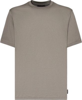Zanone Homme, Tops, Gris, Taille: S T-shirt col rond