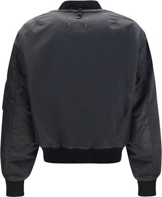 Maison Margiela Mens Multicolor Polyamide Bomber Clothing Gray