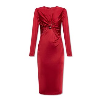 Versace Kleid mit dekorativem Drapieren - - Dresses - Damen - Rot - XS