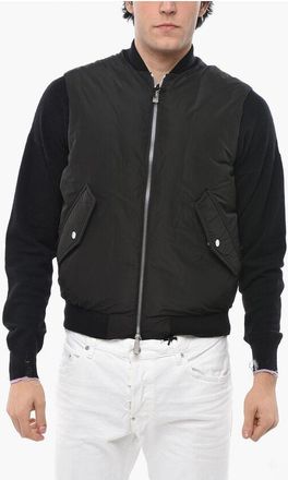 Dsquared2 Bomber Fit Padded ICON Waistcoat with Refractive Detail Gr&ouml;&szlig;e 46