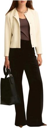 Marella Femme, Vestes, Blanc, Taille: 46 FR Cropped Jacket