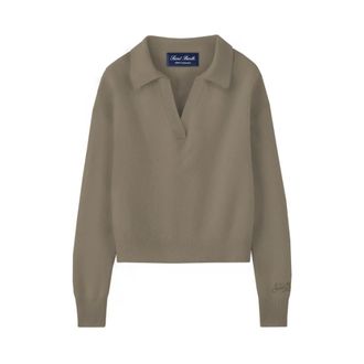 MC2 Saint Barth Polo &agrave; manches longues - Femme - Tops - Beige - Taille: 38 FR