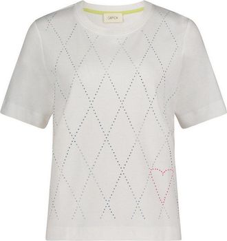 Cartoon Kurzarmshirt Damen mit Rundhalsausschnitt (1-tlg)