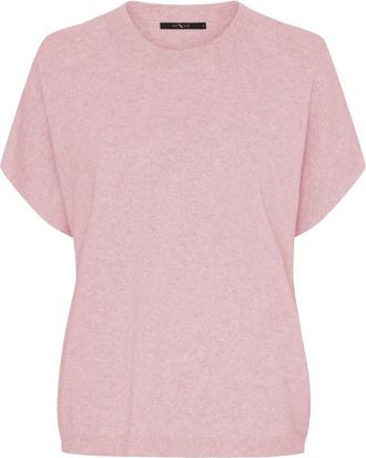 BTF-CPH Feinstrick-Cashmere-T-Shirt - - Knitwear - Damen - Rosa - XS