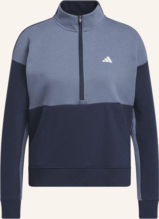 adidas Jacke Mit Reissverschluss Bis Zur Brust blau