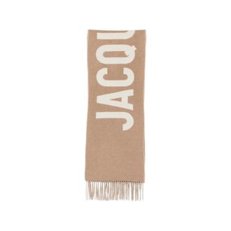 Jacquemus Logo-intarsia Fringed Scarf