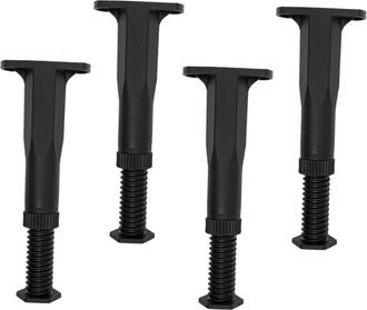 DOITOOL 4 Stck Verstellbare Bettbeine Bettgestell Stützbeine Möbelbeine Mittelstütze Bettrahmen Ersatzfüße für Verschiedene Betttypen Robust Langlebig