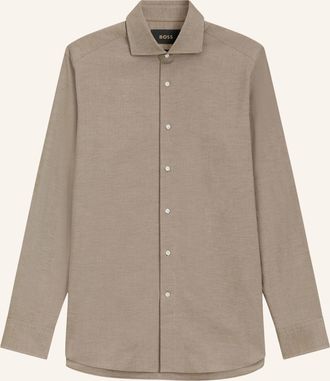 HUGO BOSS Hemd L-Josh-Spread-c1-243 Regular Fit braun
